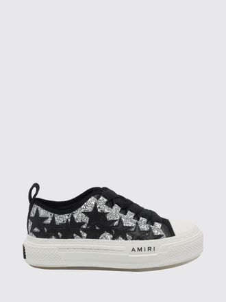Amiri Baskets Stars Court en cuir et mesh avec motif &eacute;toiles et semelle plateforme