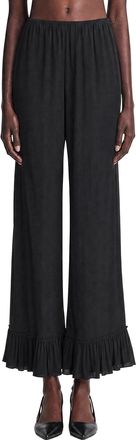 Chlo&eacute; Cropped Fluid Pants in Crepe de Chine