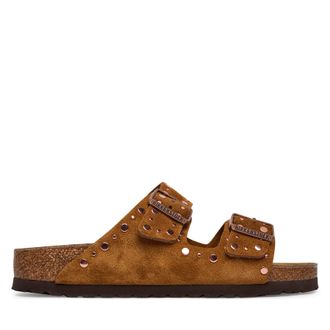 Birkenstock Pantoletten Birkenstock Arizona Rivet 1031731 Braun