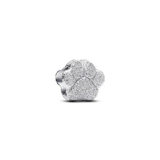 Pandora Moments Strukturierte Pfote Mini-Charm aus Sterling Silber, Kompatibel Moments, 794043C00