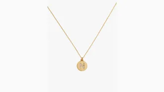 Kate Spade New York Halskette Mit Pav&eacute; Und Buchstaben-Anh&auml;nger N, Extraklein