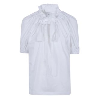 Patou Femme, Blouses et Chemises, Blanc, Taille: 42 FR Volume Jersey Top