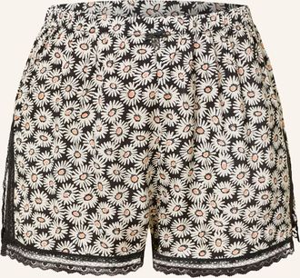 HUGO BOSS Hugo Schlafshorts Fun Lace Aus Satin schwarz