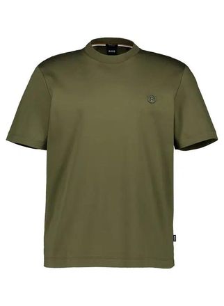 HUGO BOSS Herren T-Shirt gr&uuml;n Baumwolle