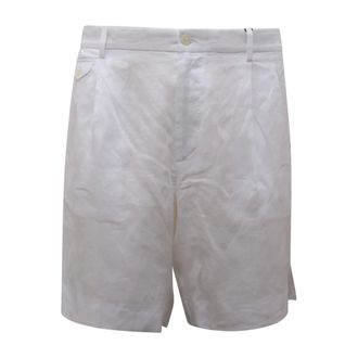 Dolce & Gabbana Homme, Shorts, Blanc, Taille: XL Bermuda en lin