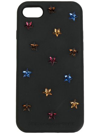 Stella McCartney iPhone-7-H&uuml;lle mit bunten Sternen - Schwarz