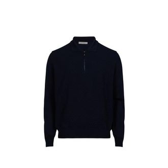 Corneliani Pull zipp&eacute; en maille torsad&eacute;e en laine vierge