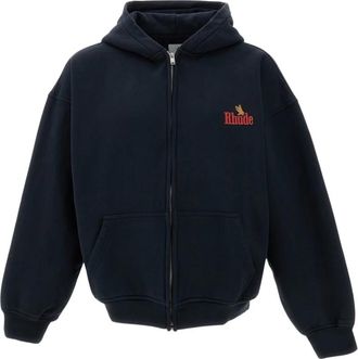 Rhude American Spirit Zip-Up Hoodie - - Sweatshirts & Hoodies - Herren - Schwarzk - M
