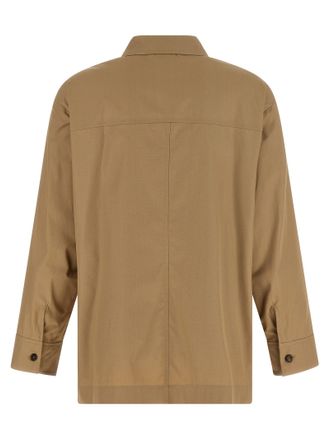 Max Mara Womens Beige Cotton Blouse