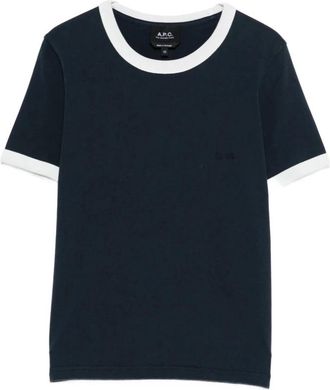 A.P.C. A.p.c., Femme, Tops, Bleu, Taille: 38 FR T-shirt Cohbq F26550 Iak