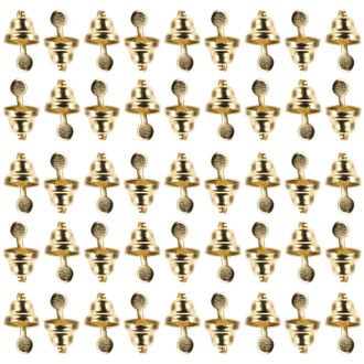 Cabilock 100st&uuml;cke Kleine Gl&ouml;ckchen zum Basteln aus Eisen f&uuml;r Weihnachtsdeko Hochzeitsdekoration Windspielglocken und DIY-projekte