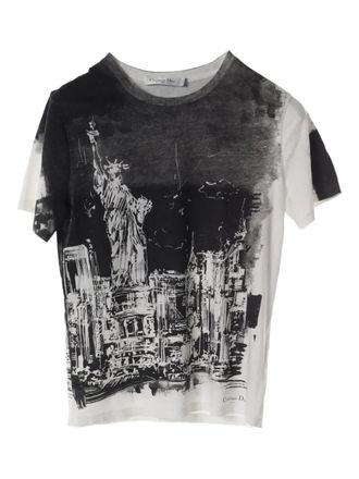 Dior t-shirt à imprimé graphique (années 2010) - Noir