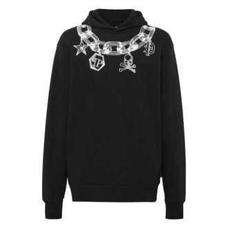 Philipp Plein Homme, Sweatshirts et sweats &agrave; capuche, Noir, Taille: M SweaT-shirt &agrave; capuche