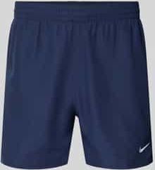 Nike Badeshorts mit Logo-Stitching und Eingrifftaschen