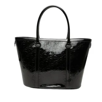 Dior Pre-owned Embossed Patent Leather Tote Bag - - Pre-owned - Damen - Schwarzk - ONE SIZE