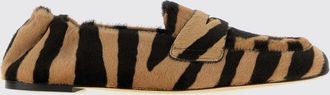 Stuart Weitzman Slingback-Loafer aus Ponyfell mit Zebramuster