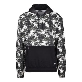 Emporio Armani Emporio Armani Ea7, Homme, Sweatshirts et sweats &agrave; capuche, Noir, Taille: M Felpa SweaT-shirt