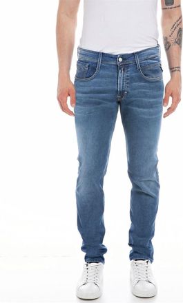 Replay Herren Jeans Anbass Slim-Fit Hyperflex mit Stretch, Medium Blue 009-4 (Blau), 28W / 34L