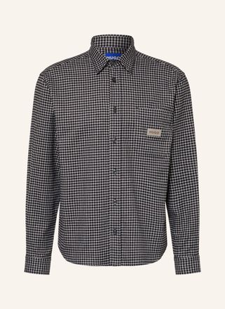 HUGO BOSS Hugo Hemd Ebalto Oversized Fit Aus Flanell grau