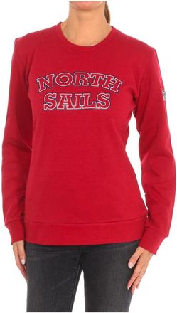North Sails Gerippter Rundhalsausschnitt Pullover - - Sweatshirts & Hoodies - Damen - Rot - L