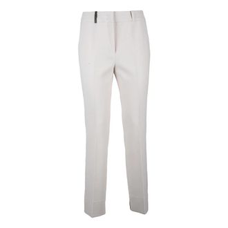 PESERICO Slim-fit Hosen - - Trousers - Damen - Wei&szlig; - 2XL