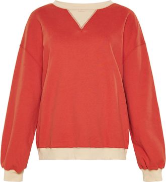 Usha Sweatshirt Frauen mehrfarbig rot