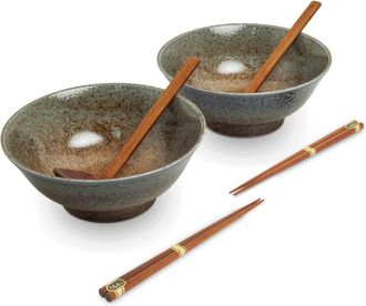 Generic EDO JAPAN - FENSTER BOWL SET/6 SUNAJI 2PERS O/22CM|H9CM