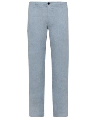 HUGO BOSS Hose aus einem Leinenmischgewebe mit Dehnbund, Regular Fit in