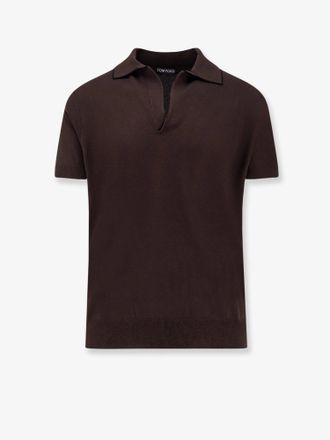 Tom Ford Cotton and silk blend polo shirt - TOM FORD - gender_Man