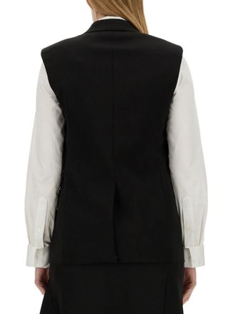 Helmut Lang Virgin Wool Vest - Black