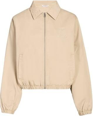 Guess Baumwollgestickte Bomberjacke - Beige