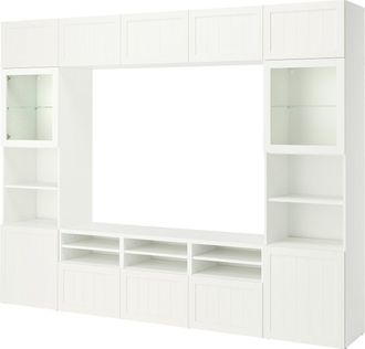 IKEA BESTÅ TV-Komb. mit Vitrinentüren