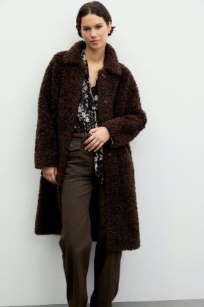 Gerard Darel Manteau Teddy bear - ASTA - Marron