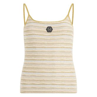 Philipp Plein Damen, Oberteile, Beige, MGr&ouml;&szlig;e