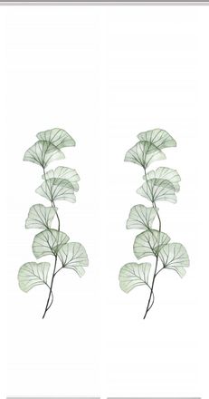 Vision S 080770 Berto Schiebegardine, halbtransparent, Bambus-Optik, 260x60 cm, Farbe:Salbei, Größe:260 x 60 cm, Anzahl:2X