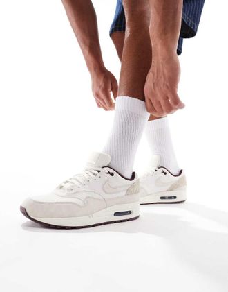 Nike Air Max 1 Premium - Baskets - Crème-Blanc