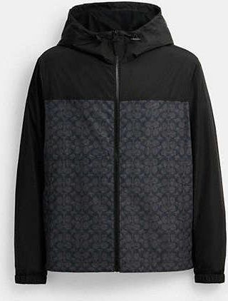 Coach Signature-Windbreaker aus recyceltem Polyester mit durchgehendem Reißverschluss