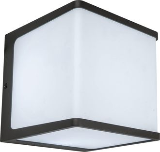 Lutec LED Au&szlig;enwandleuchte Doblo,Wandlampe aus Aluminium in Anthrazit, Wandleuchte 19,1 Watt, 1500 Lumen, 4000 Kelvin, eckige wetterfeste Wandleuchte, moder