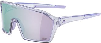 Alpina RAM Q-LITE - Verspiegelte, Kontrastverstärkende & Beschlagfreie Sport- & Fahrradbrille Mit 100% UV-Schutz Für Erwachsene, lilac-transparent gloss