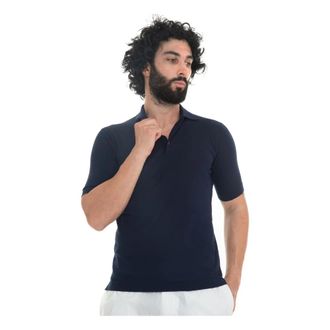 Hindustrie Slim Fit Polo Shirt - - Tops - Herren - Blau - S