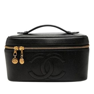 Chanel Sac Vanity Pre-owned - Femme - Pre-owned - Noir - Taille: ONE Size