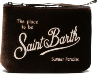 MC2 Saint Barth Femme, Sacs, Brun, Taille: ONE Size Aline Velvet Pouch