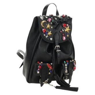 Saint Laurent Pre-owned Vintage Backpack - Femme - Pre-owned - Noir - Taille: ONE Size