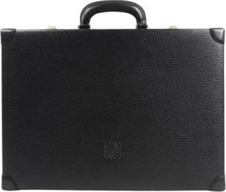 Loewe unisex, Pre-owned, Noir, Taille: ONE Size Sac de voyage en cuir Pre-owned