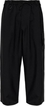 Yohji Yamamoto Homme, Pantalons, Noir, Taille: S Pantalon Droit Uniforme Sport