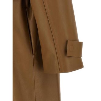 Fendi Lambskin Leather Coat - Brown