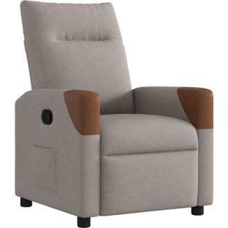 vidaXL Relaxsessel Taupe Stoff - Vidaxl