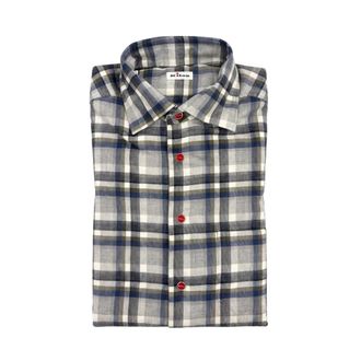 Kiton Nerano Hemd - - Shirts - Herren - Grau - M