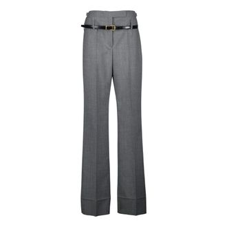 Prada Graue Woll-Stadthose Fr&uuml;hling-Sommer 2025 - - Trousers - Damen - Grau - S
