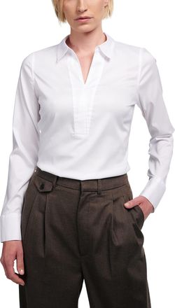 Eterna Female Performance Shirt Bluse unifarben Fitted 36_D_1/1, 1/1, wei&szlig;